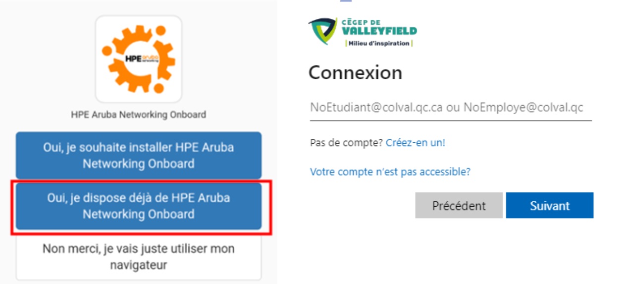 Wifi - Cégep de Valleyfield